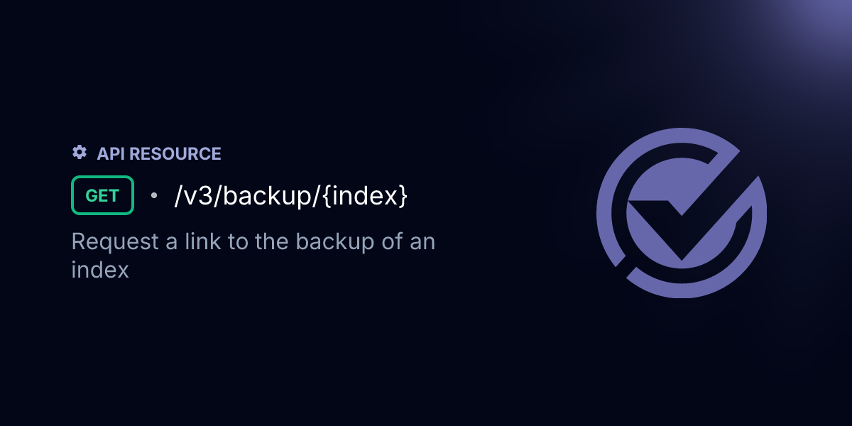 /v3/backup/{index} - VulnCheck Docs