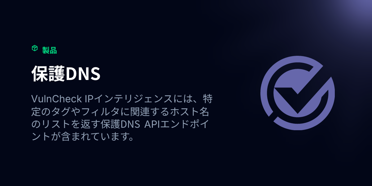 保護DNS - VulnCheck Docs