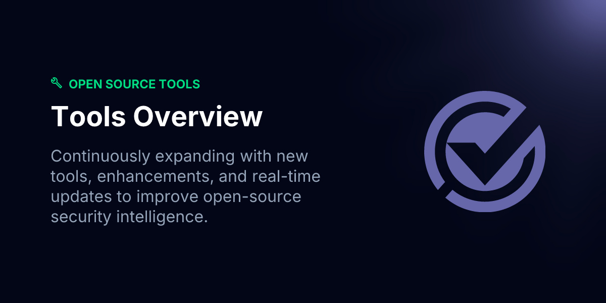 Tools Overview - VulnCheck Docs